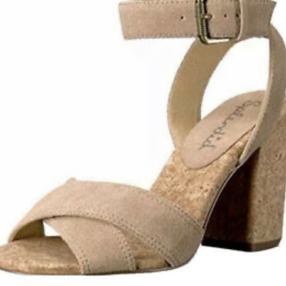 Splendid | Shoes | Splendid Beige Suede Heeled Sandals | Poshmark